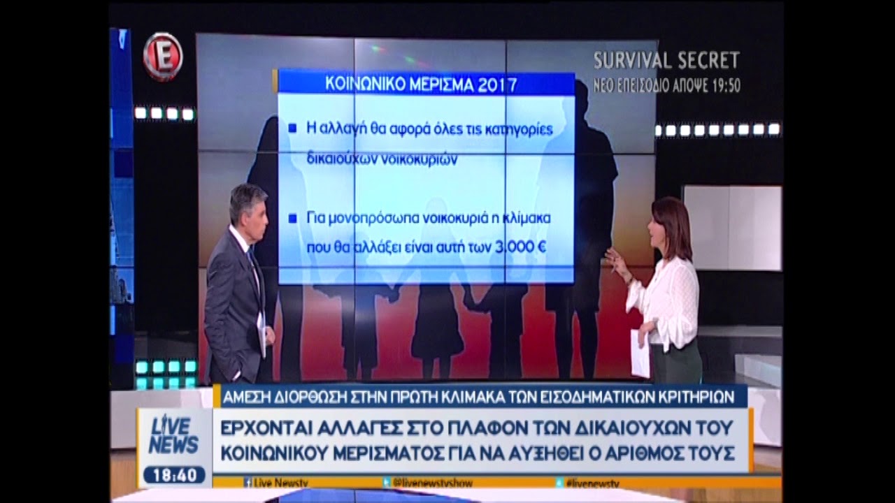 Αλλαγές για το κοινωνικό μέρισμα - YouTube