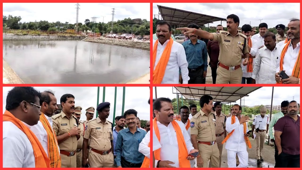 Rajendranagar DCP R Jagadishwar Reddy visited Pathi kunta Water Pond ...