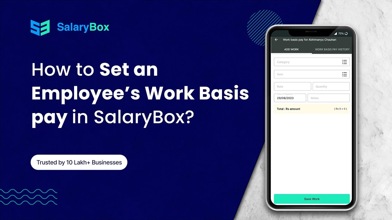 How to Set an Employee's Work Basis Pay in SalaryBox? (English) - YouTube