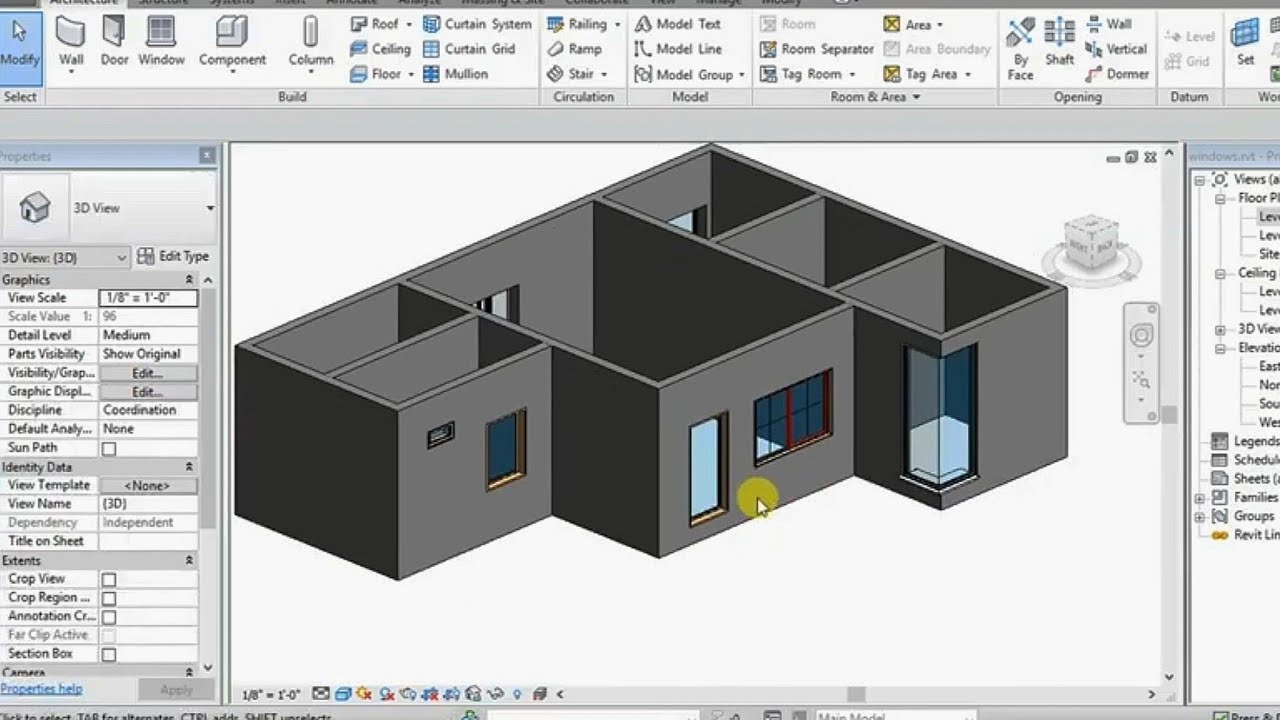 Part 3 Place Modify Windows In Revit Revit Architechture For part-3-place-modify-windows-in-revit-revit-architechture-for