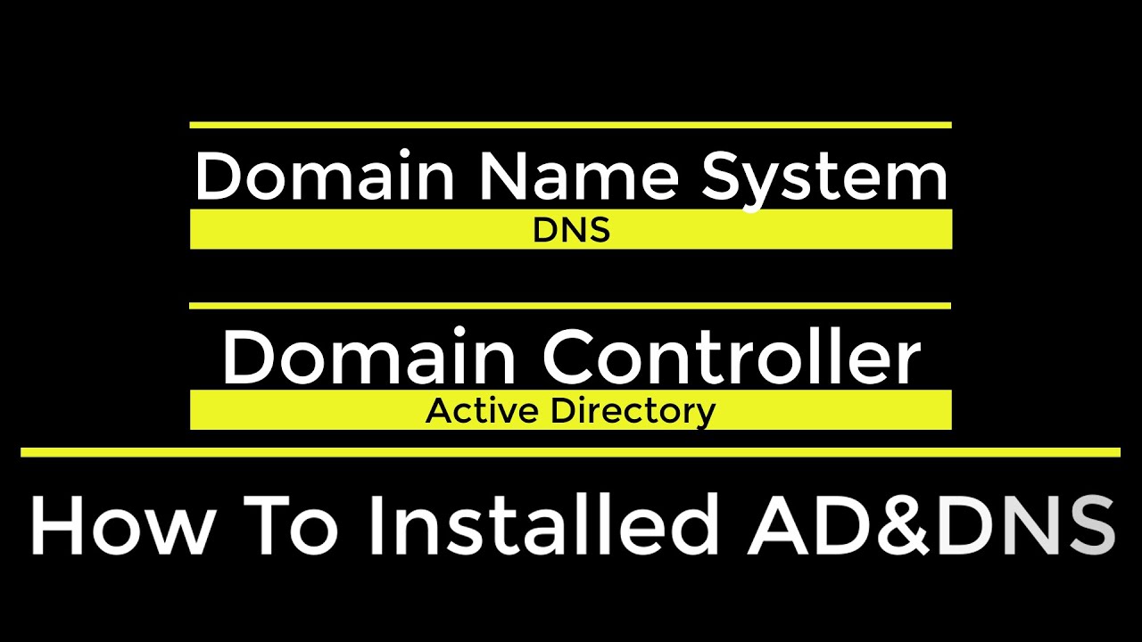 How To install First Domain Controller & Domain Name System - YouTube