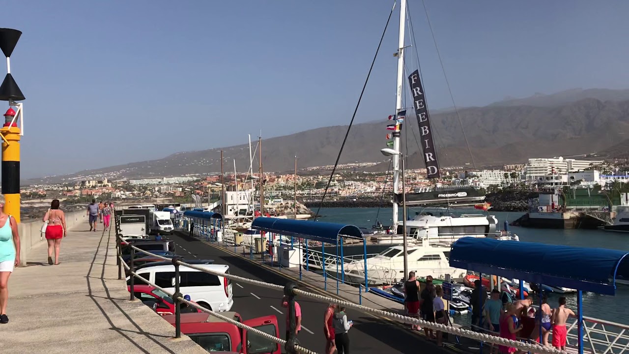 Costa Adeje harbour - YouTube