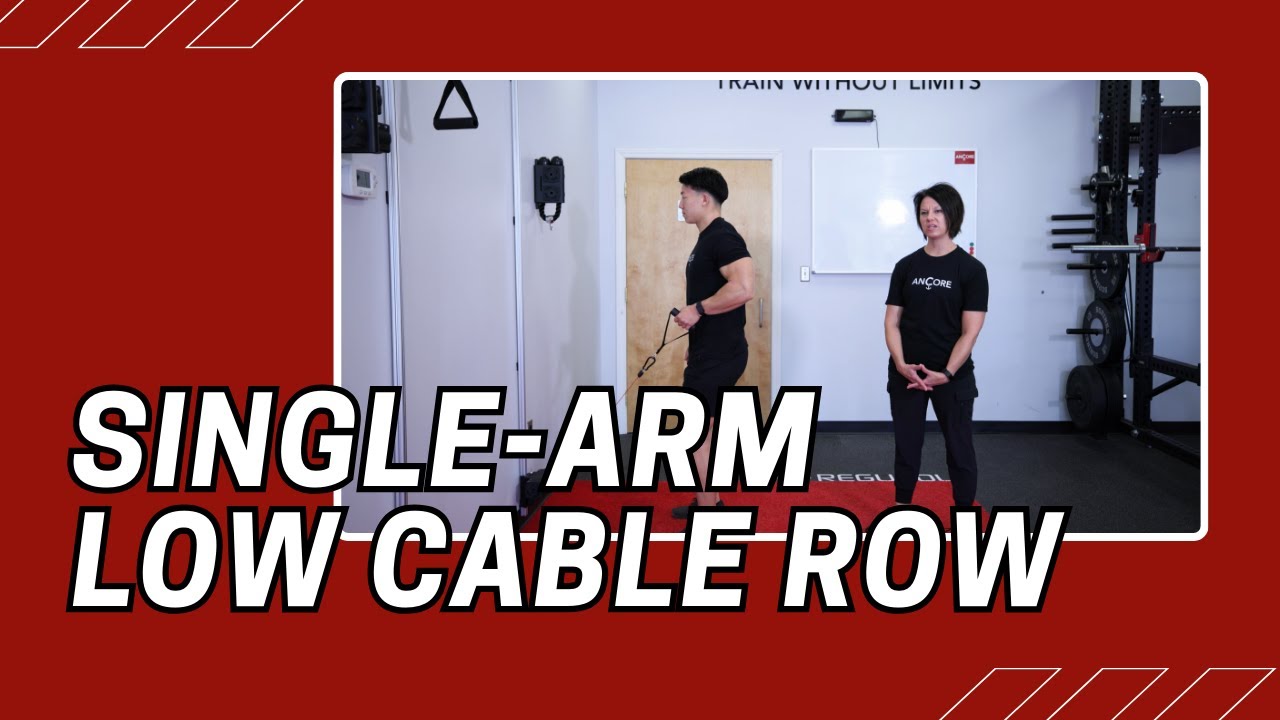 Single-Arm Low Cable Row | Cable Machine Exercise - YouTube