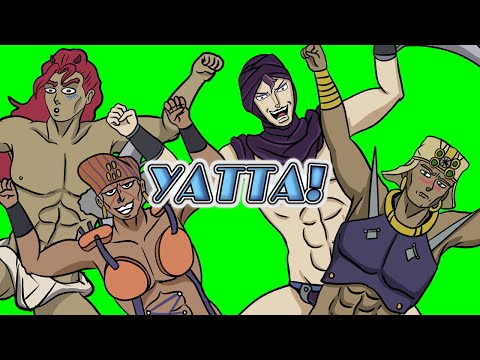 JOJO Pillar Men Green Screen - YATTA!