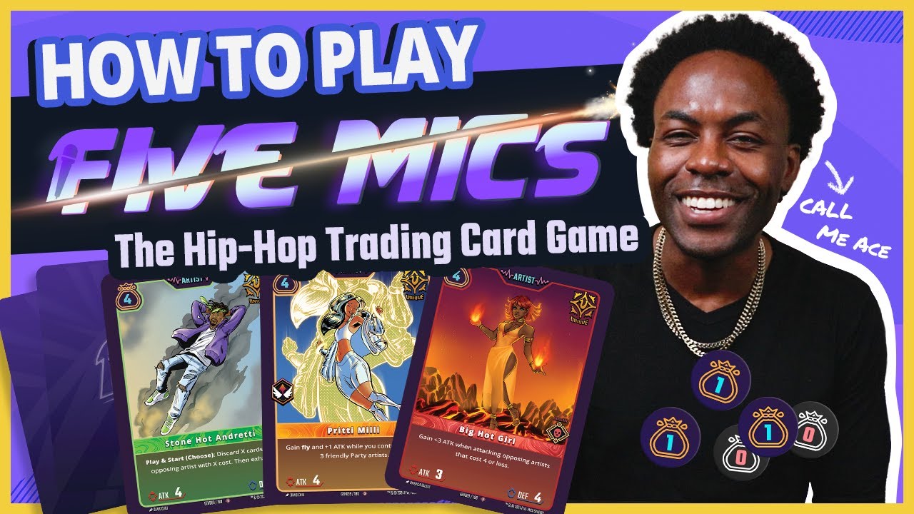 How To Play Five Mics: The Hip-Hop Trading Card Game (Tutorial) - YouTube