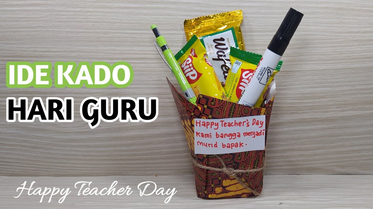 Ide Kado Untuk Hari Guru || Happy Teacher Day || ide kreatif - YouTube