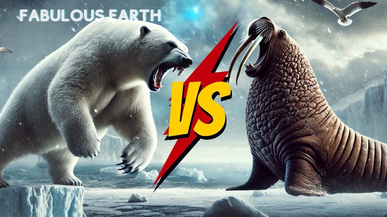 Fierce Battle: Polar Bear vs. Walrus | Animal Fights | Fabulous Earth ...