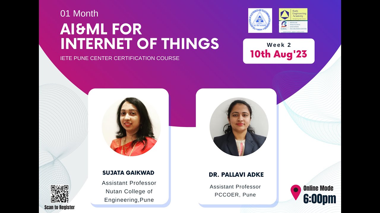 Day 9 Session - IETE AI&ML For IOT Workshop. - YouTube