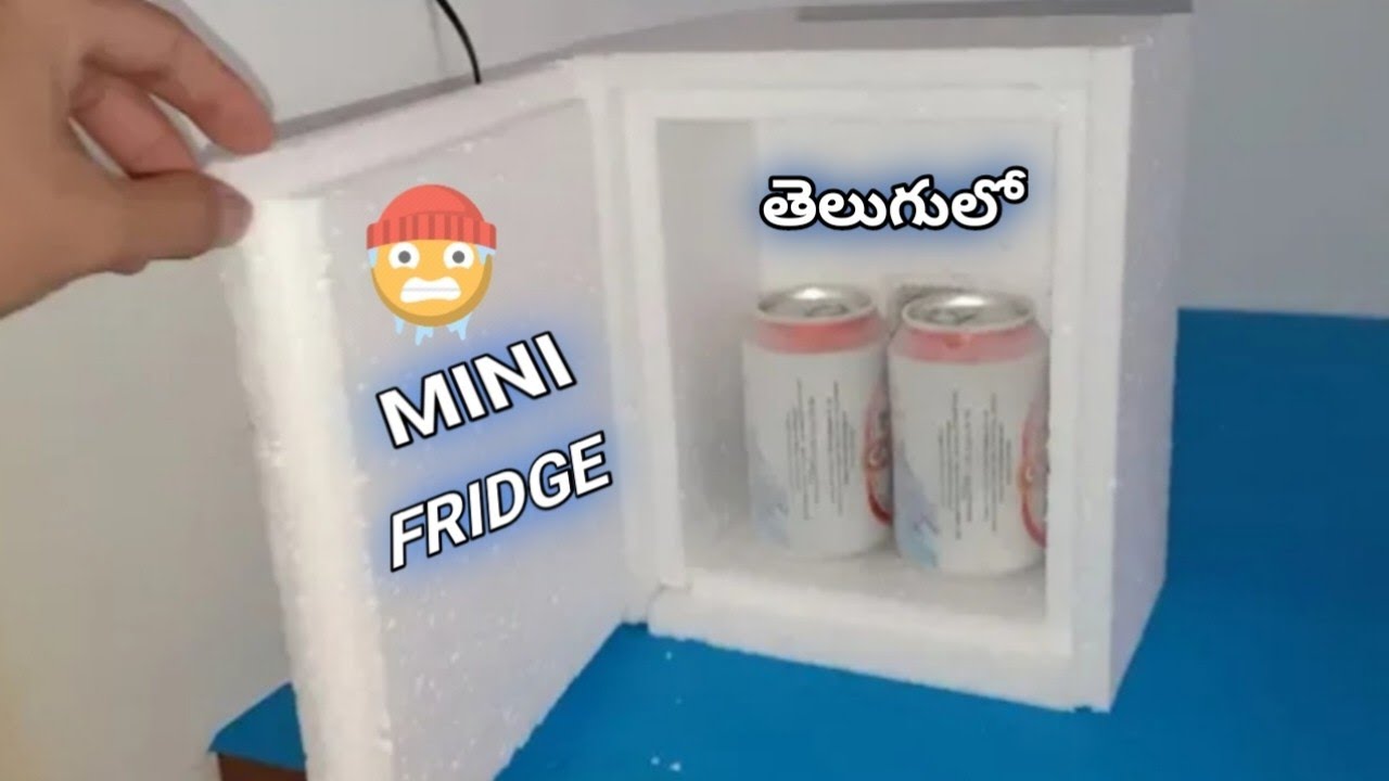 How to make MINI REFRIGERATOR at Home - Low Cost, Portable and Solar ...