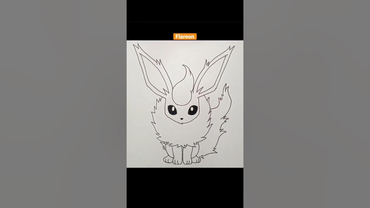 How To Draw Flareon | Pokemon | Step By Step #shorts #drawing #draw #pokemondrawing - YouTube