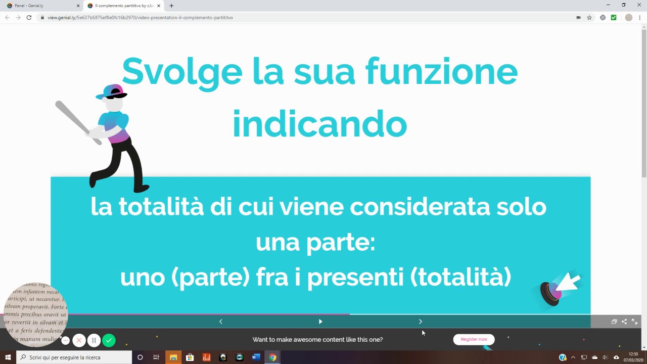 Il complemento partititvo by c bertuz on Genial ly - YouTube
