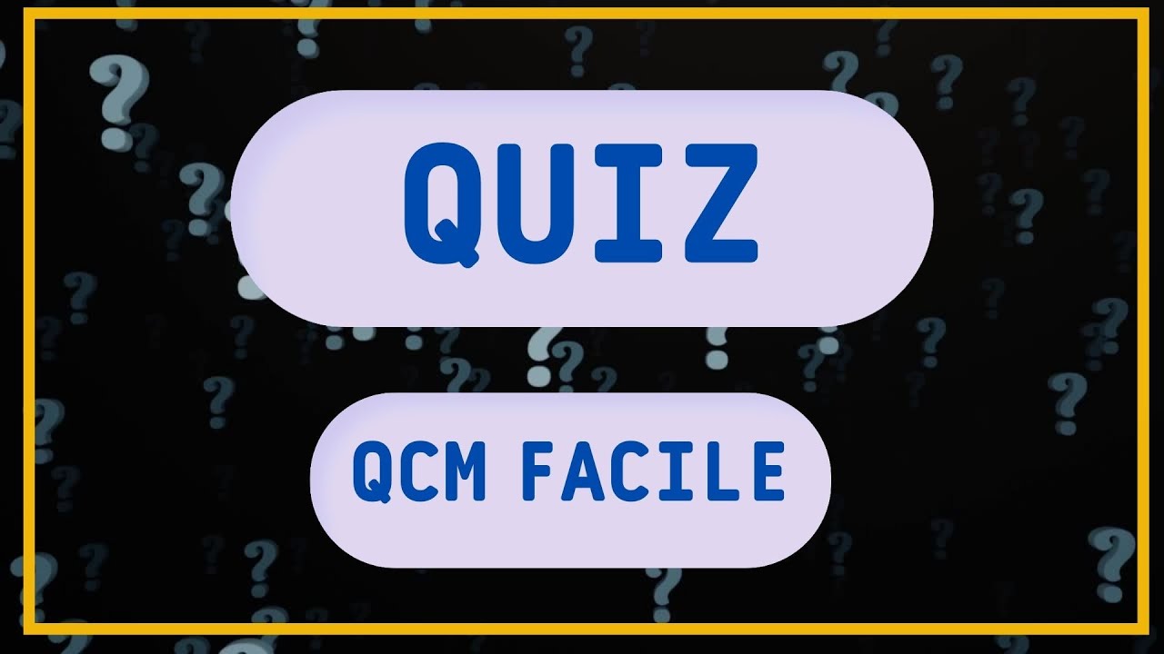 Qcm Facile Quiz De Culture Générale Aurez Vous 100 Youtube