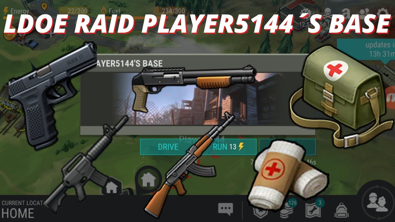 LDOE - Raid Player5144 ´s Base - Last Day on Earth: Survival - YouTube