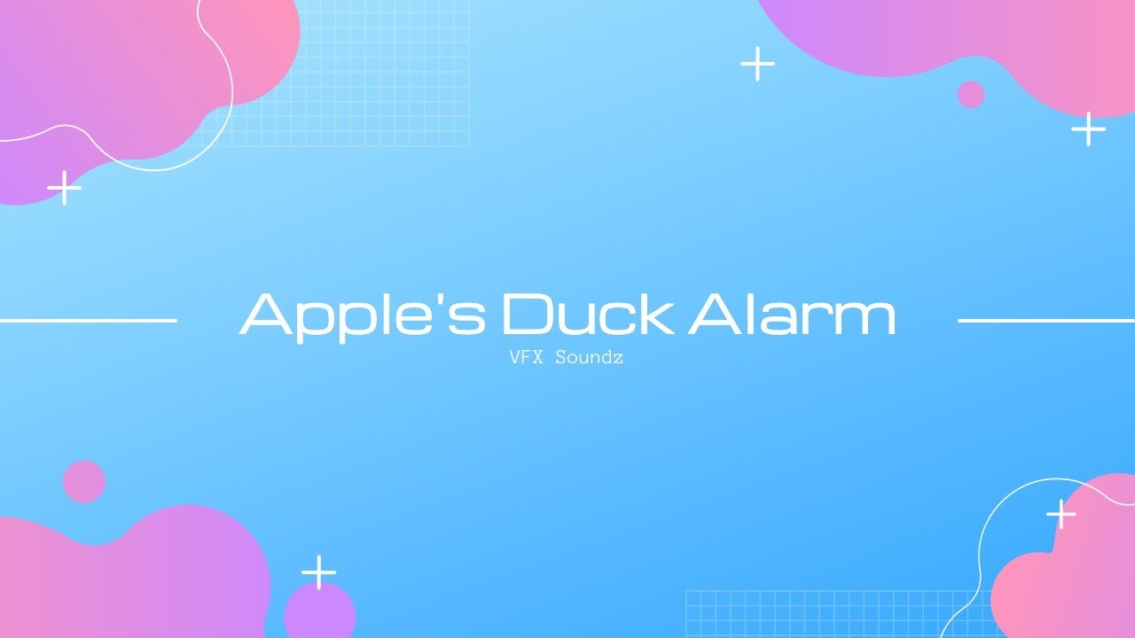 Apple's DUCK Alarm Sound but it's 10 Minutes - YouTube