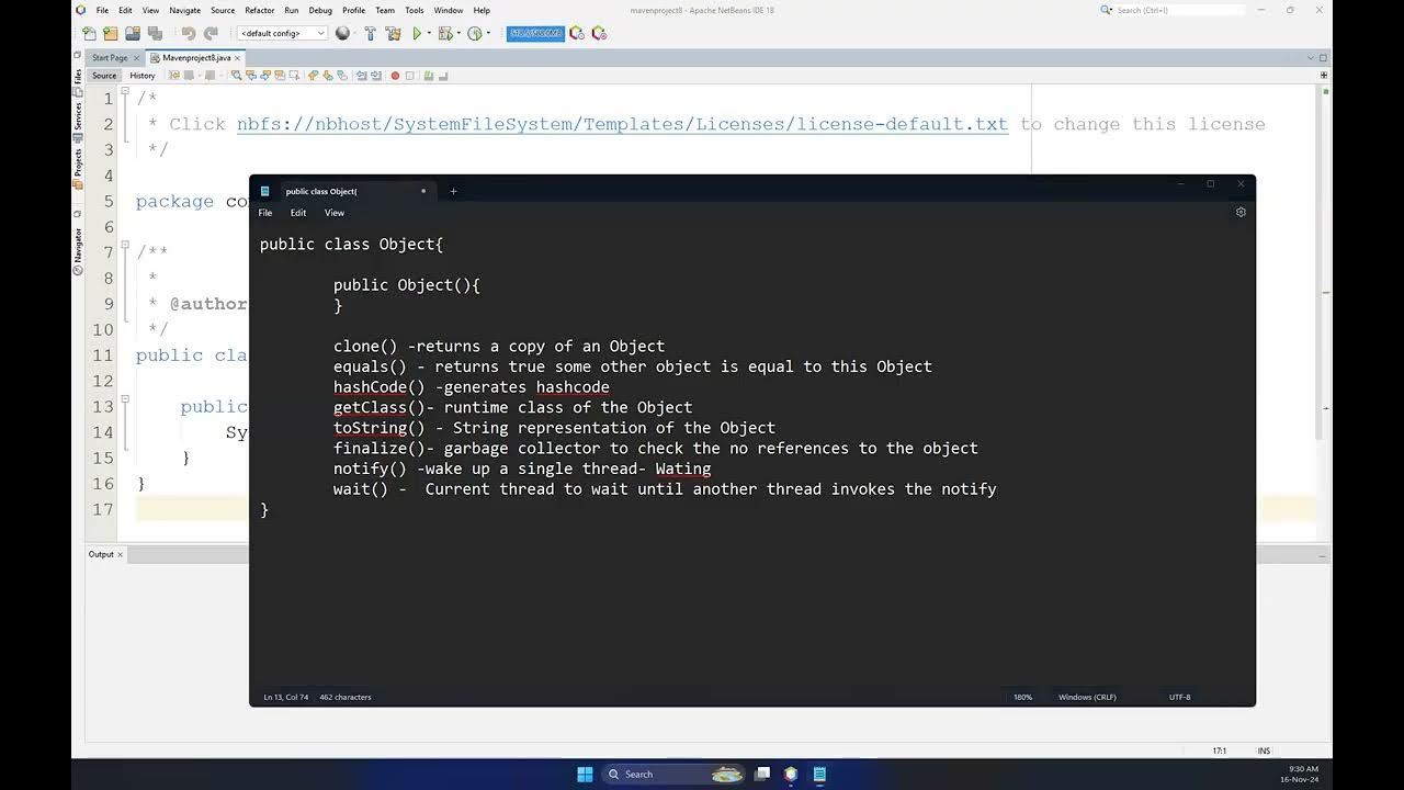 Java Object Class - YouTube