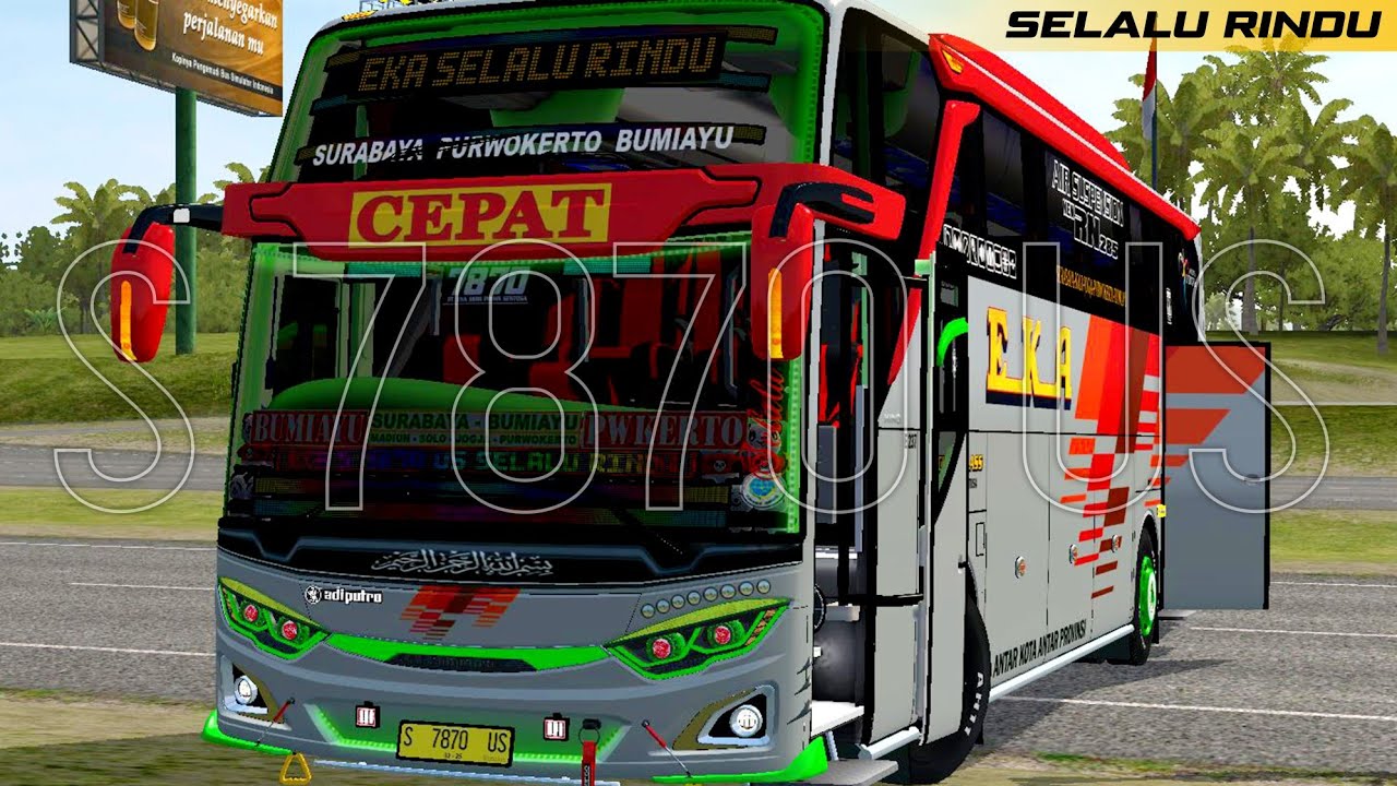 Eka Selalu Rindu S 7870 US. Livery Mod JB3 Kids Panda MN Art X KP ...