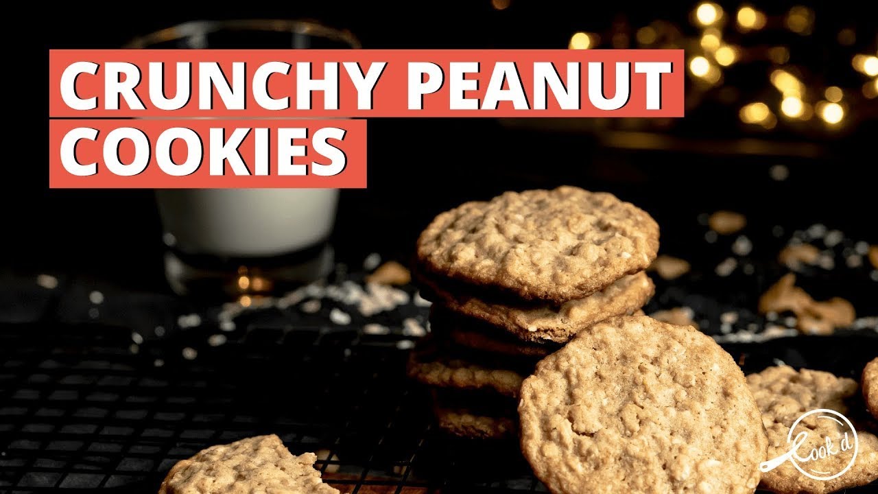 Crunchy cookies||Peanut biscuit recipe easy||how to make cookiesb - YouTube