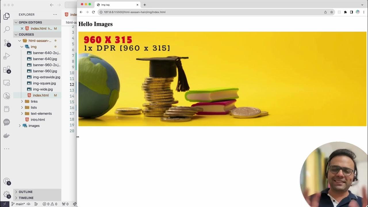 Ep. 9 - A to Z of Web Development - HTML images Demystified: img, picture, srcset, sizes - YouTube