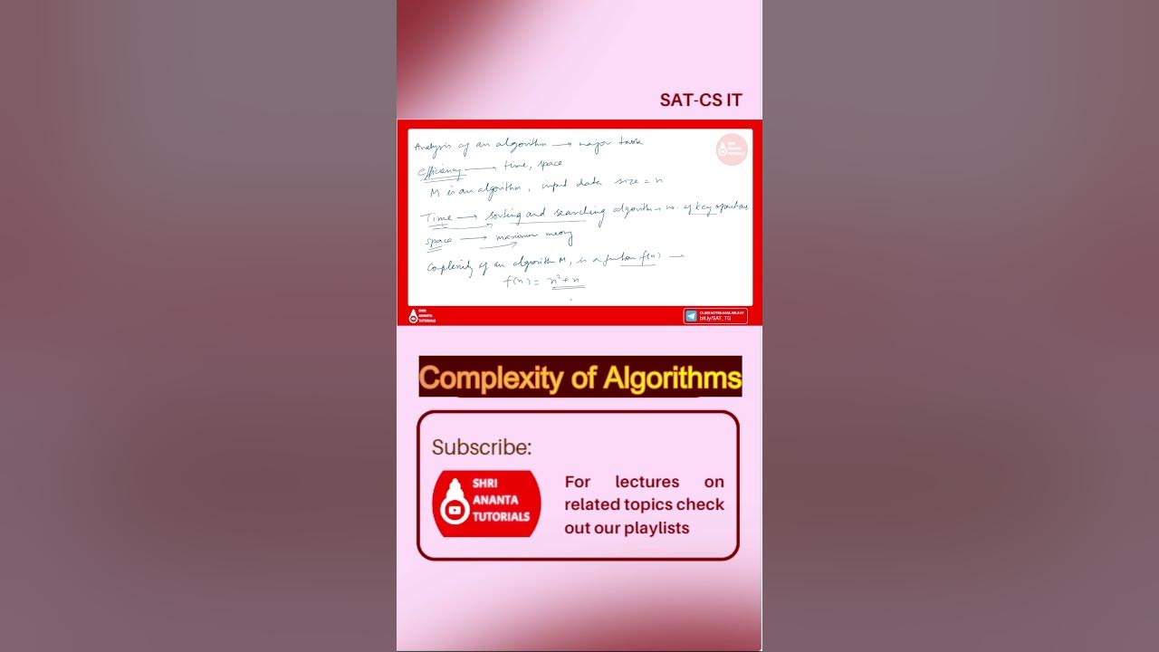 Complexity Of Algorithms Shorts Datastructureandalgorithm Computerengineering Youtube