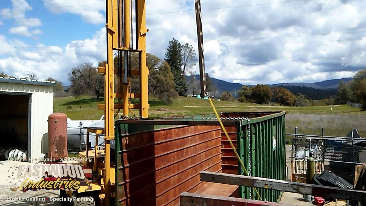 Roll off box door fabrication. - YouTube