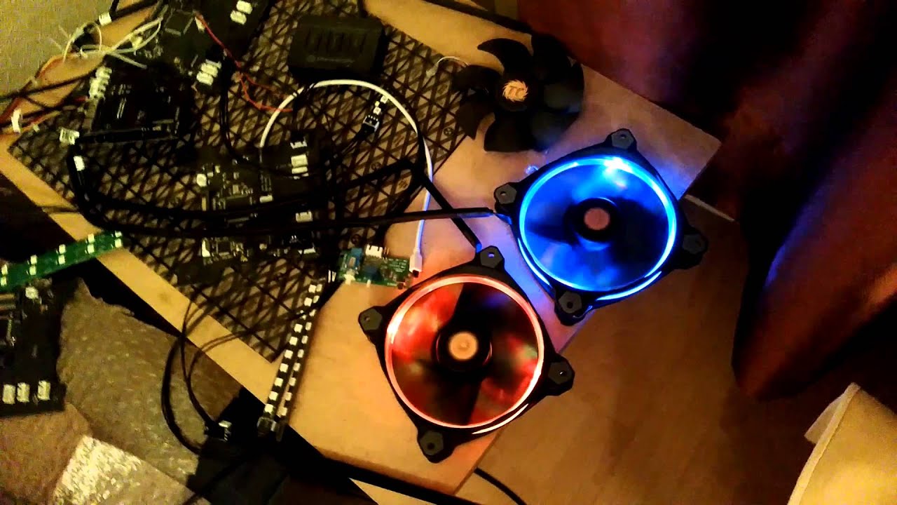 Thermaltake RGB Riing fans controller - YouTube