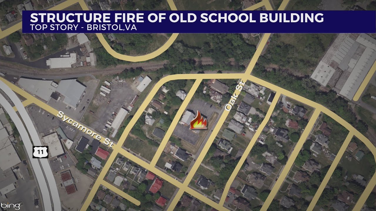Firefighters battle large structure fire in Bristol, Virginia - YouTube