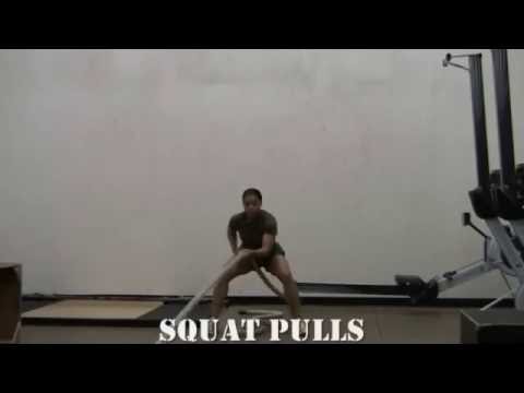 Rope Squat Pulls - YouTube