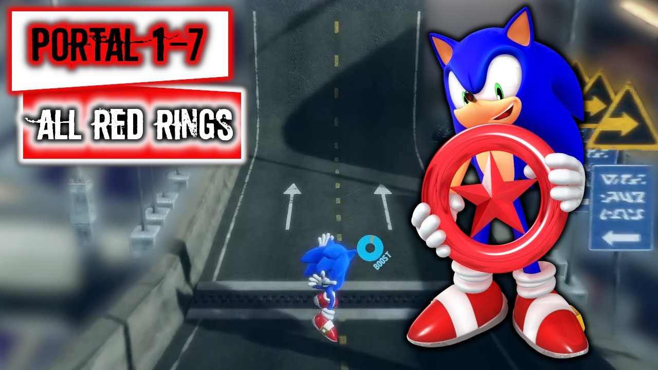 Sonic Frontiers Portal 1-7 All 5 Red Ring Locations Kronos Island - YouTube
