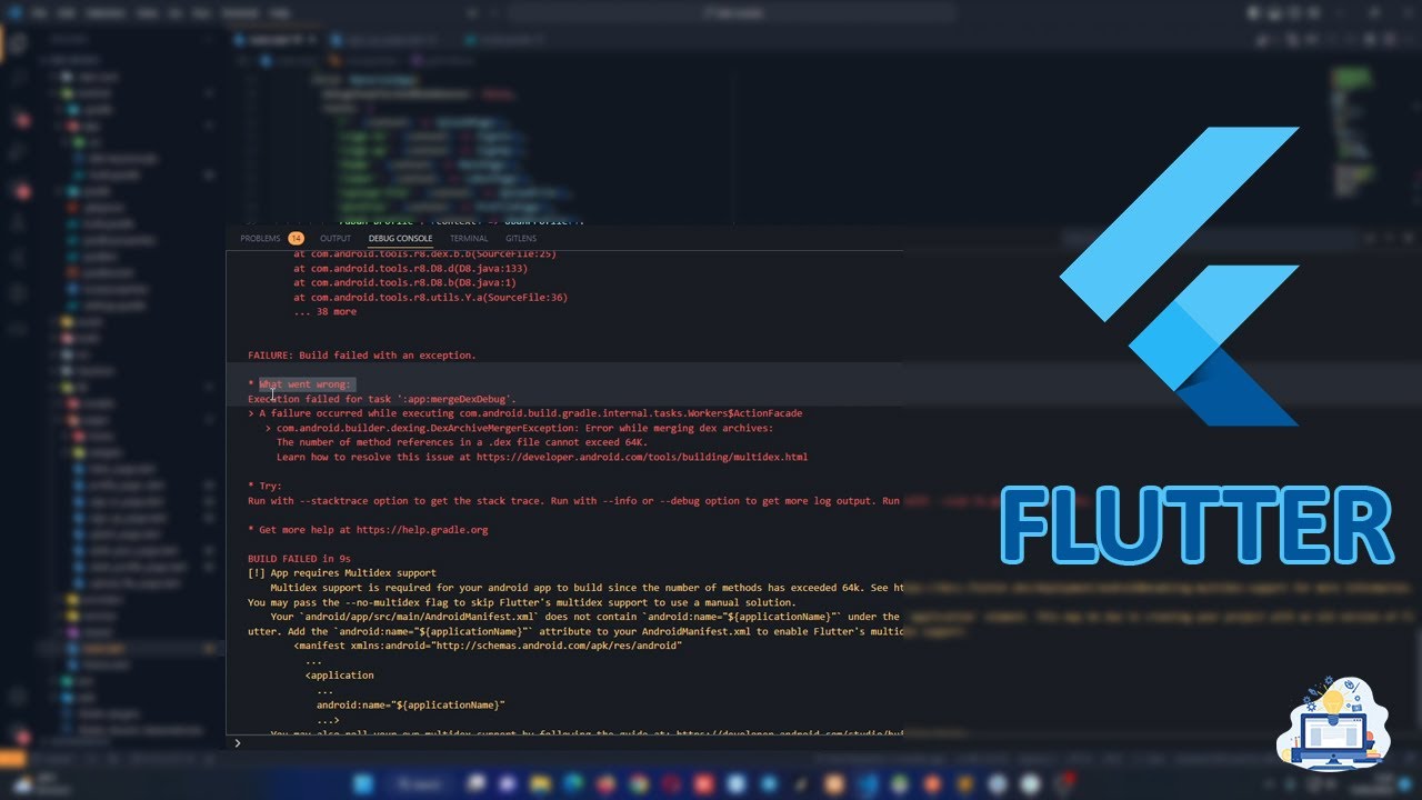 Solved Execution Failed For Task Appmergedexdebug Flutter Youtube