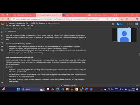 DSA assignment 1 - YouTube