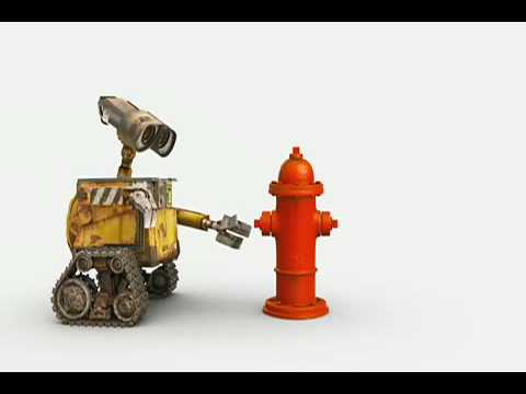 Pixar: WALL-E Meets a Fire Hydrant vignette (HQ) - YouTube