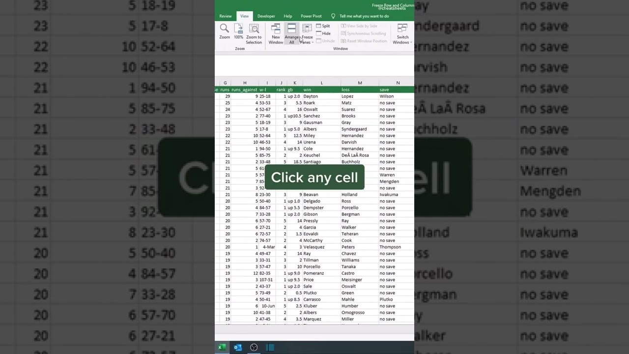 How To Lock Rows AND Columns When Scrolling In Excel YouTube How To Lock Rows AND Columns When Scrolling In Excel YouTube
