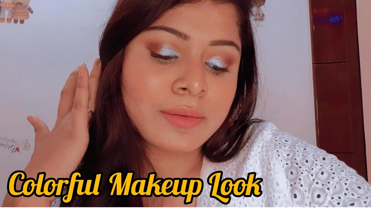 Winter Glam Colorful Makeup Look / Mehak Agarwal - YouTube