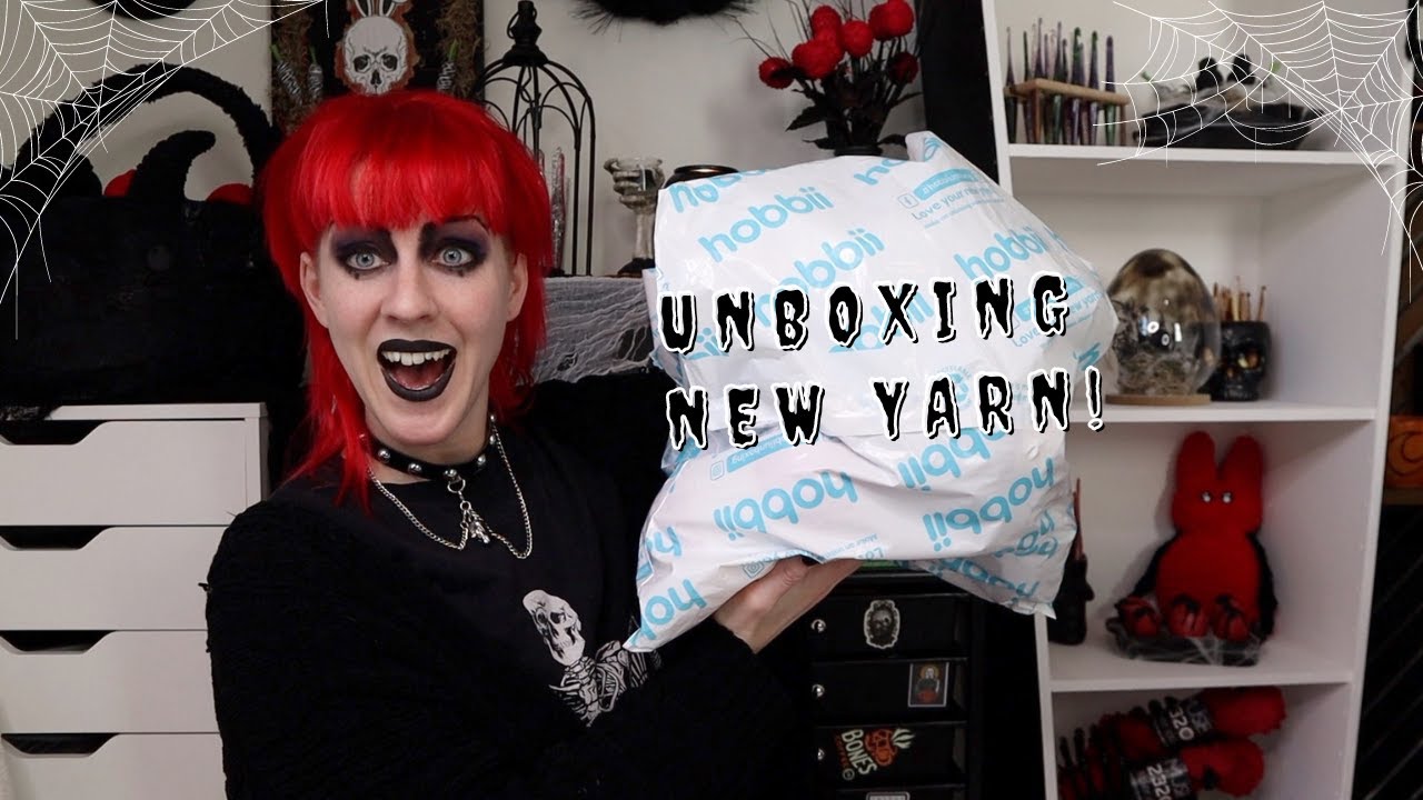 Unboxing New Yarn from Hobbii! ~ And Crocheting a Springoween Plushie ...