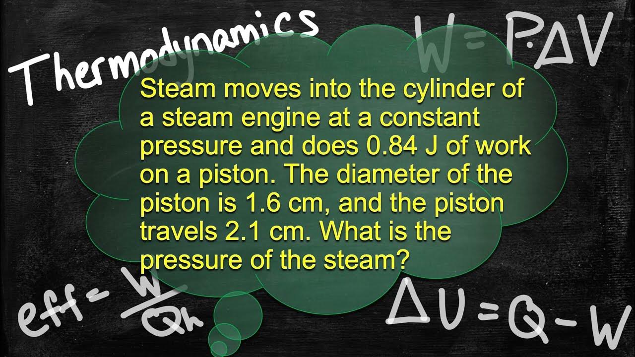 Physics Problem Solver Walk-Through Thermodynamics - Solving Heat and Work Problems 5 - YouTube