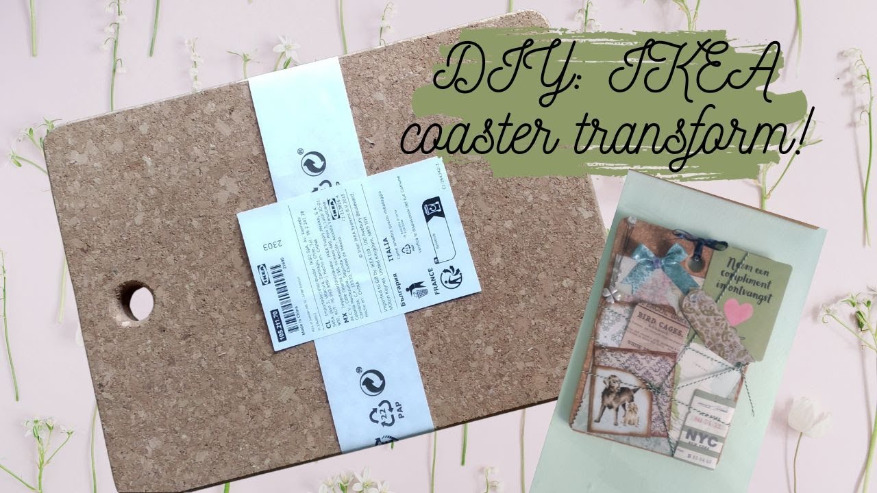 #diy Collage at an IKEA coaster ??!! - YouTube