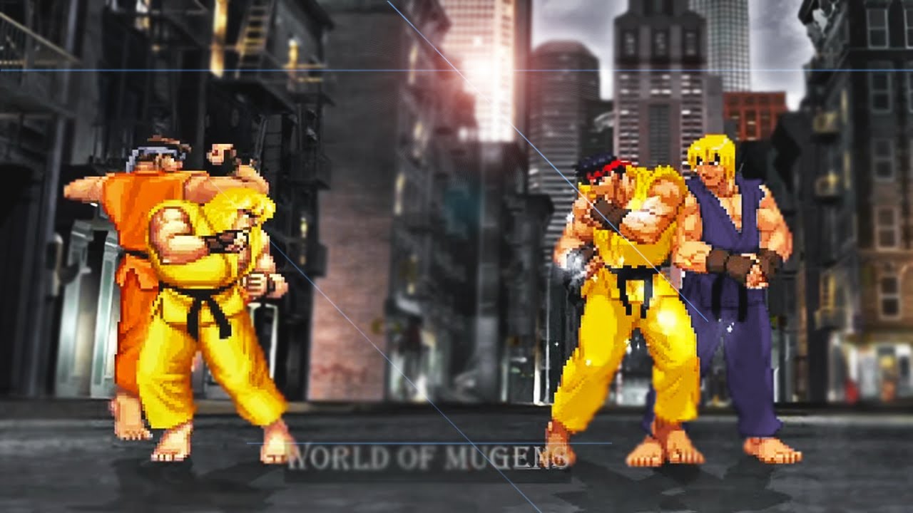 [Street Fighter Mugens] Ultimate Ken & Ultimate Ryu Vs KenBurn & Ryuice ...