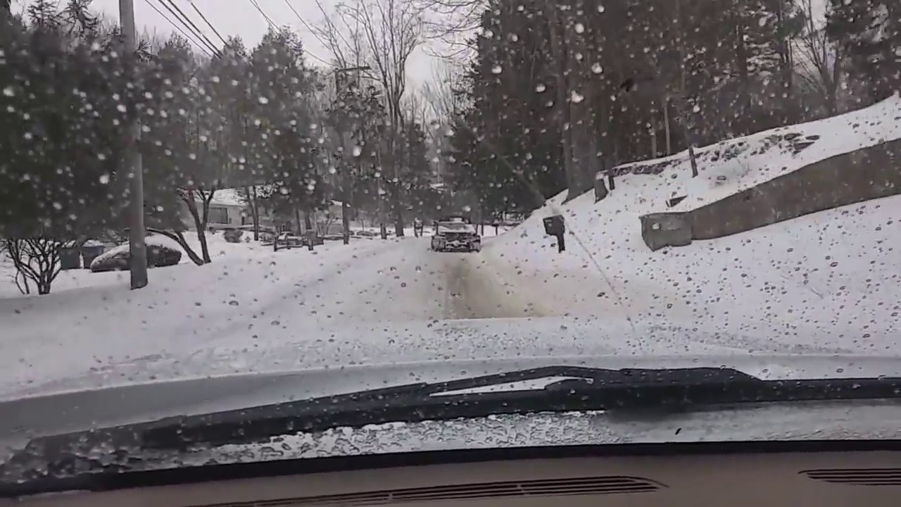 SNOW STORM Monroe, CT - YouTube