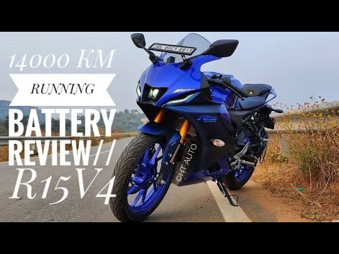 14000 KM RUNNING 🔋 Battery Review// Battery damage my R15 v4😟😟😭😭# ...