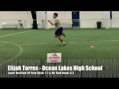Elijah Torres - 40 yard dash - YouTube