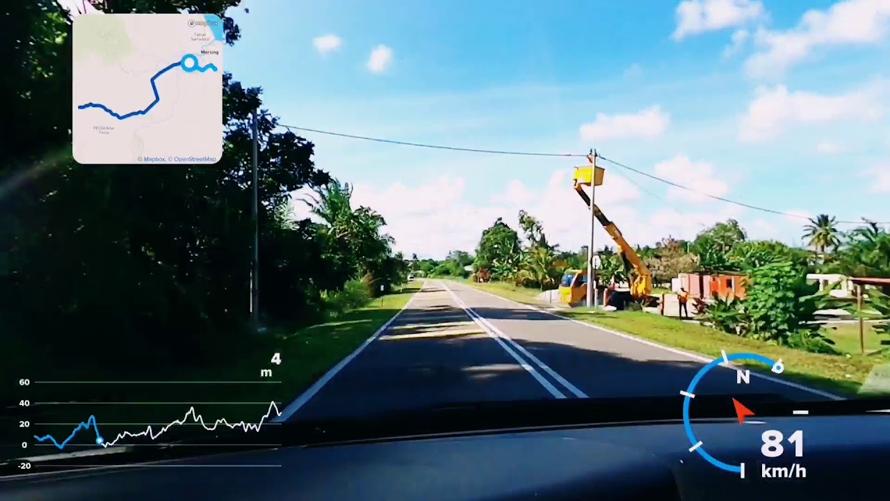 GPS TEST GOPRO MAX. Mersing to felda nitar 1 - YouTube