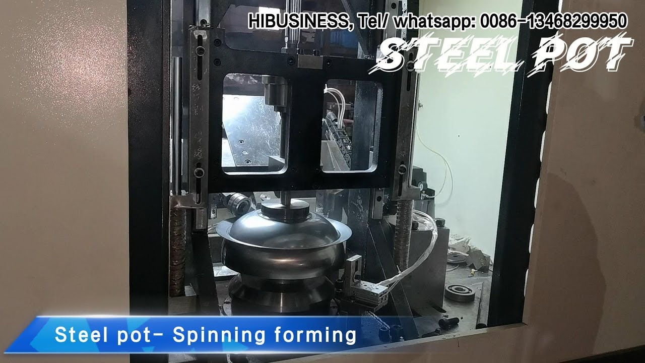 50. Steel pot- Spinning forming - YouTube