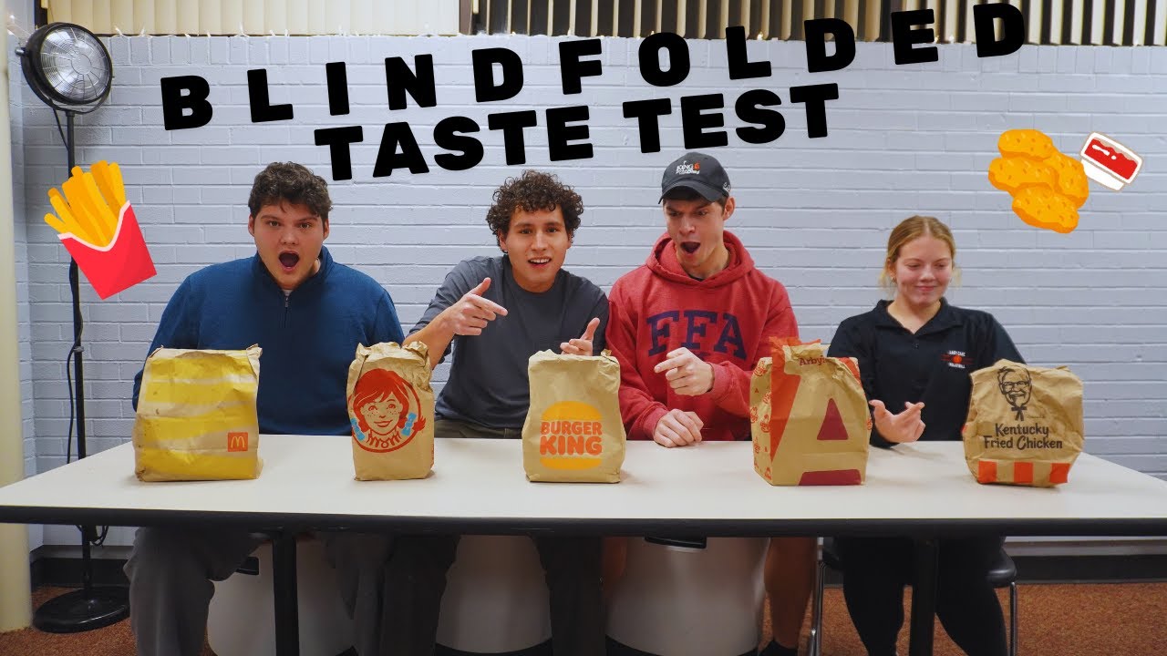 Blindfolded Taste Test: Guessing Fast Food From Famous Chains! - YouTube