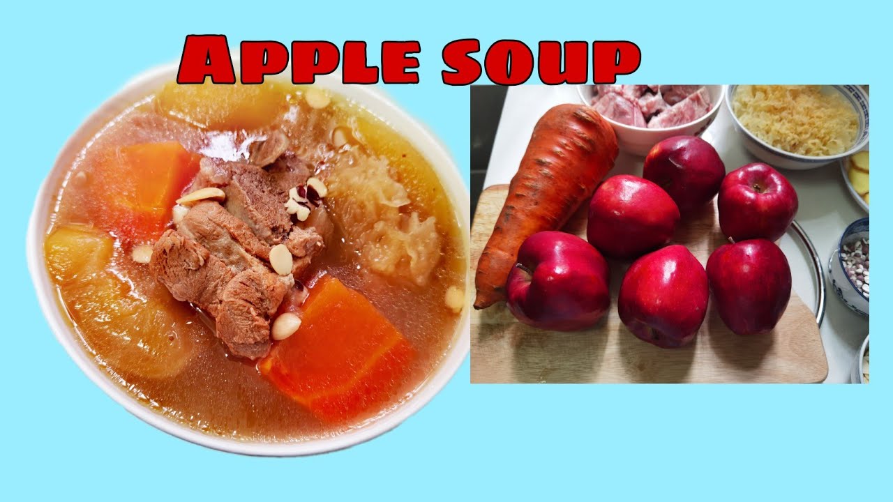 How to cook Apple soup/Chinese soup recipe /mhel alperez - YouTube