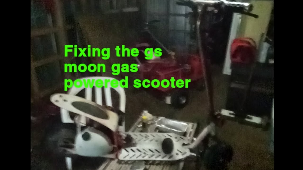 fixing the gs moon gas-powered scooter - YouTube