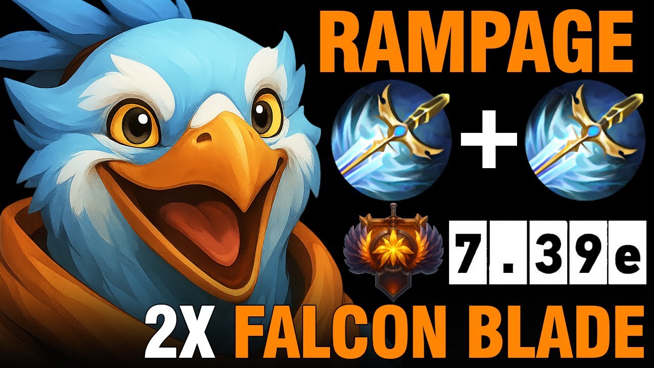 Kez DOUBLE FALCON BLADE RAMPAGE Mid Gameplay | Dota 2 Patch 7.39e - YouTube