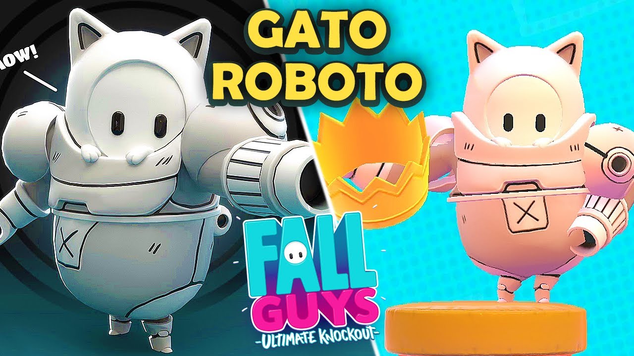 Comprei a SKIN LENDÁRIA, GATO ROBOTO e GANHEI DUAS PARTIDAS? - Fall ...