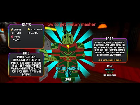 How to get melon masher - YouTube