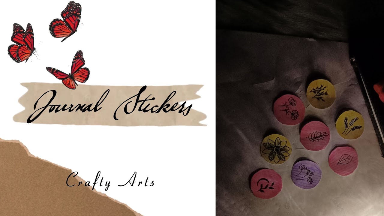 DIY Cute Journal Stickers| Aesthetic Ideas | Journaling | - YouTube