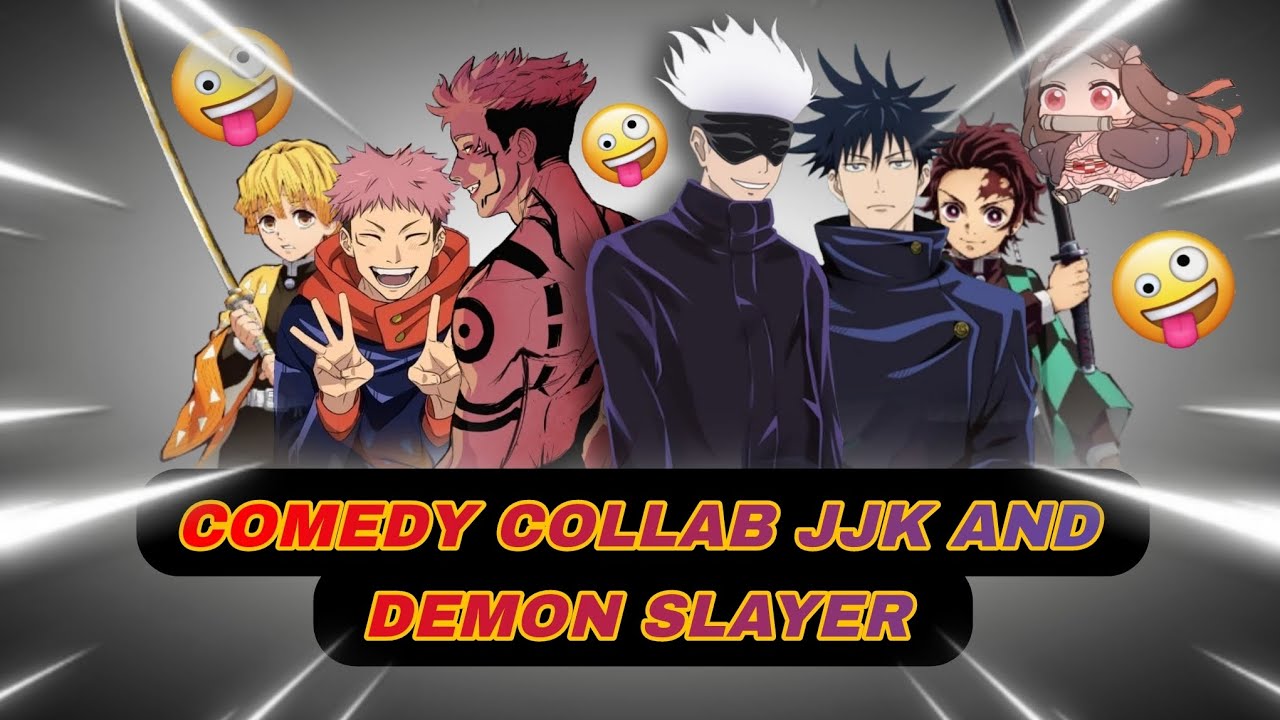 COMEDY 😂 COLLAB JJK AND DEMON SLAYER 🤣🔥#anime #nezuko #demonslayer # ...